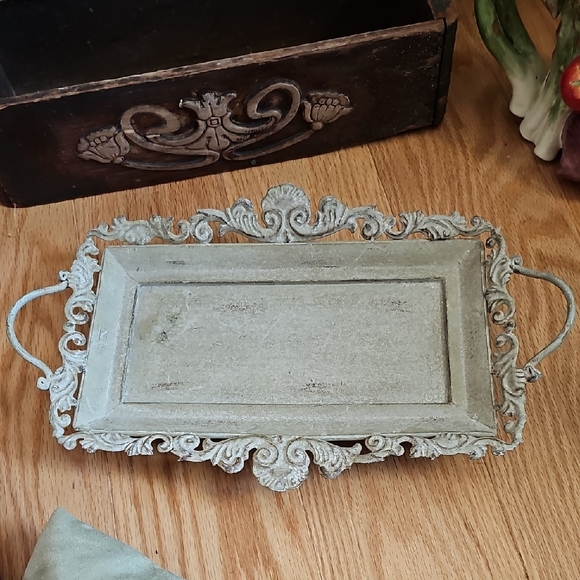Shaby Chic | Accents | Shabby Chic Serving Tray With Handles | Poshmark
